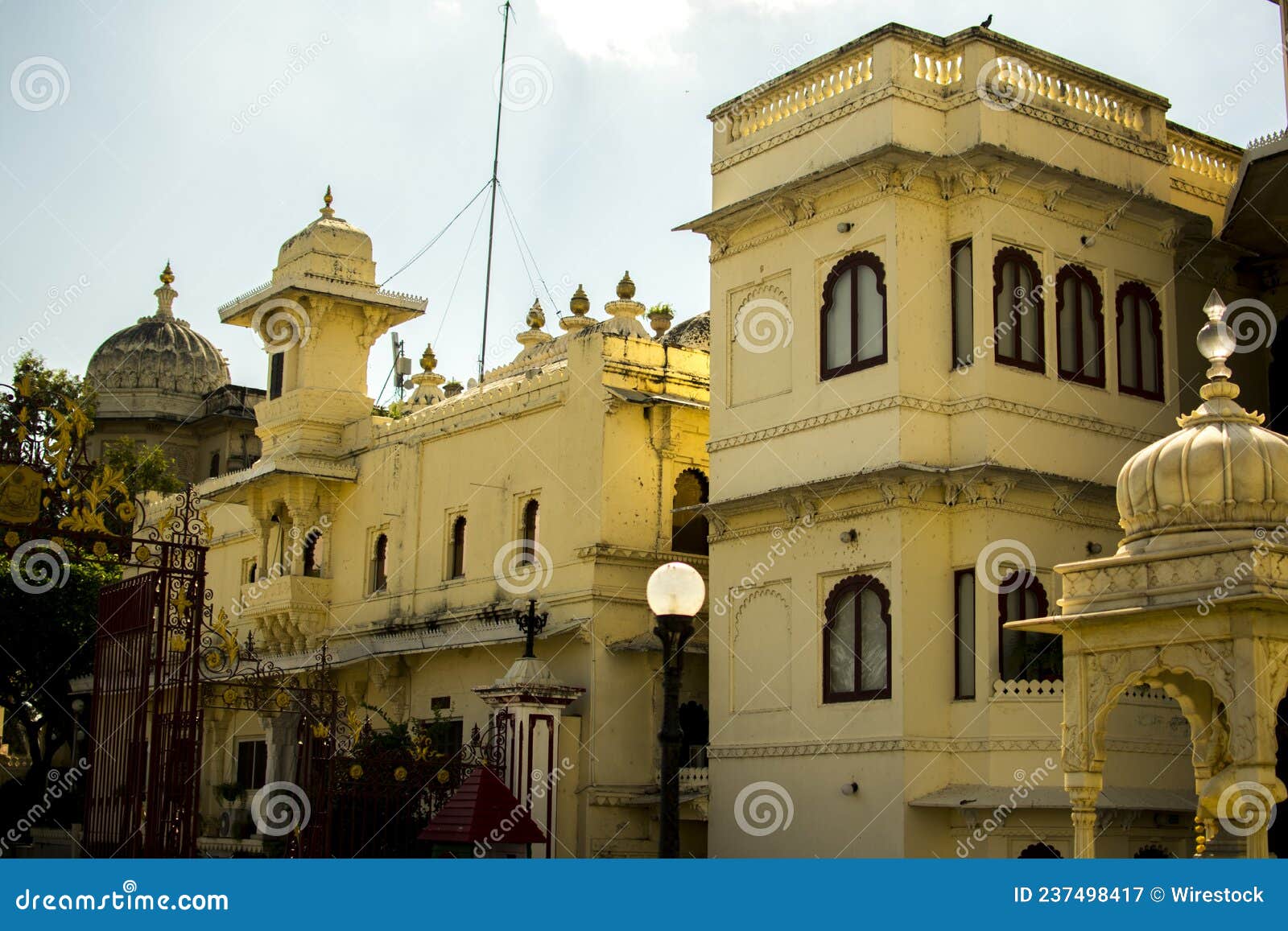 The Beautiful Architecture of Udaipur City Palace Stock Image - Image ...