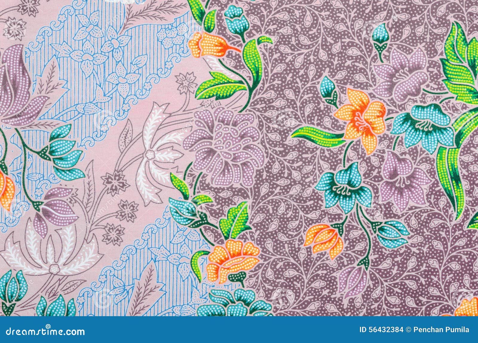 The Beautiful of Art Batik Pattern Stock Photo - Image of decoration ...