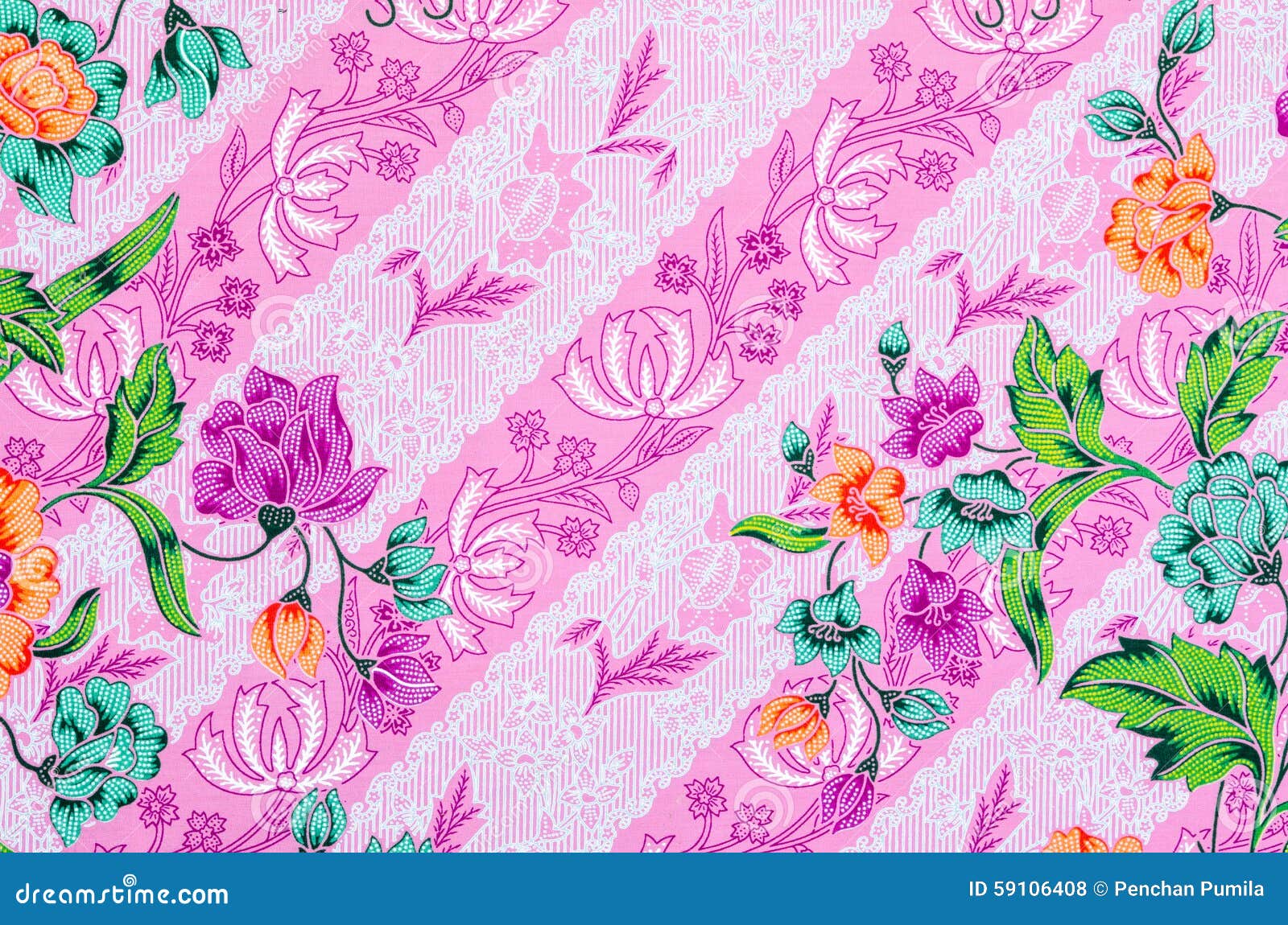 The Beautiful of Art Batik Pattern Stock Photo - Image of batik, craft ...