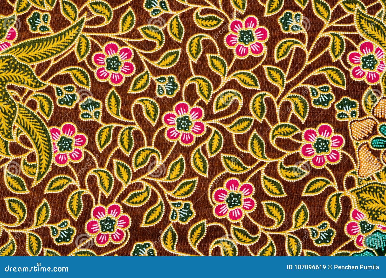 The Beautiful of Art Batik Textile Pattern that Become Stock Image ...
