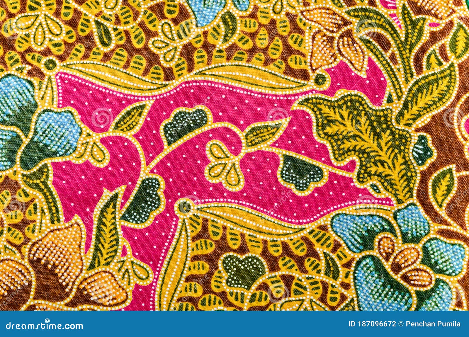The Beautiful of Art Batik Textile Pattern Stock Photo - Image of ...