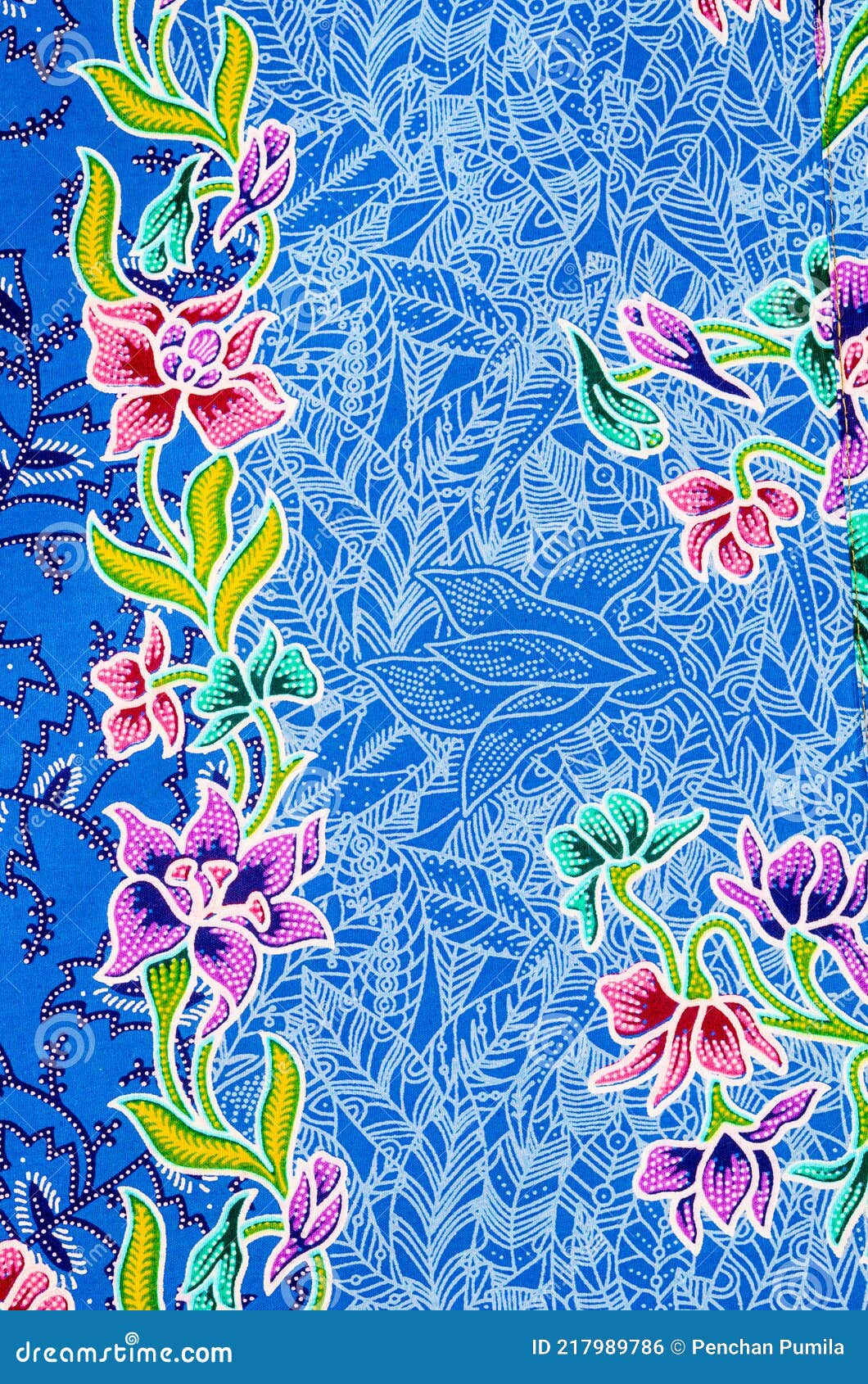 The Beautiful of Art Batik Textile Pattern Stock Illustration ...