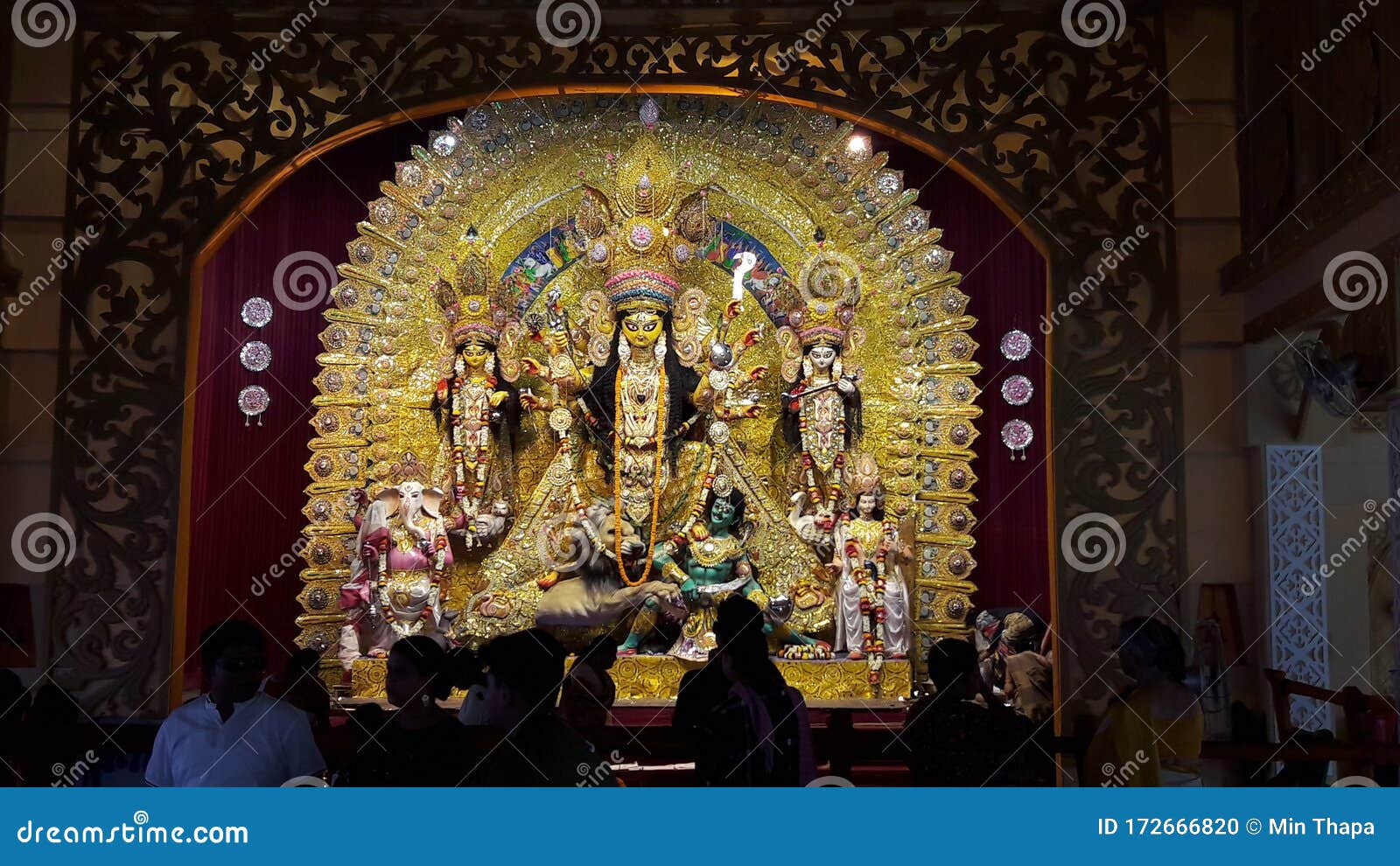 Beautiful Art of Lord Devi Durga Editorial Image - Image of durga ...
