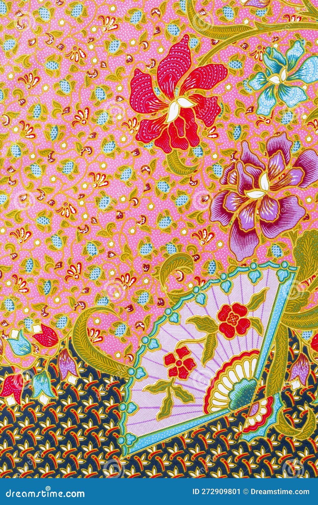 The Beautiful of Art Malaysian and Indonesian Batik Pattern Stock Image ...