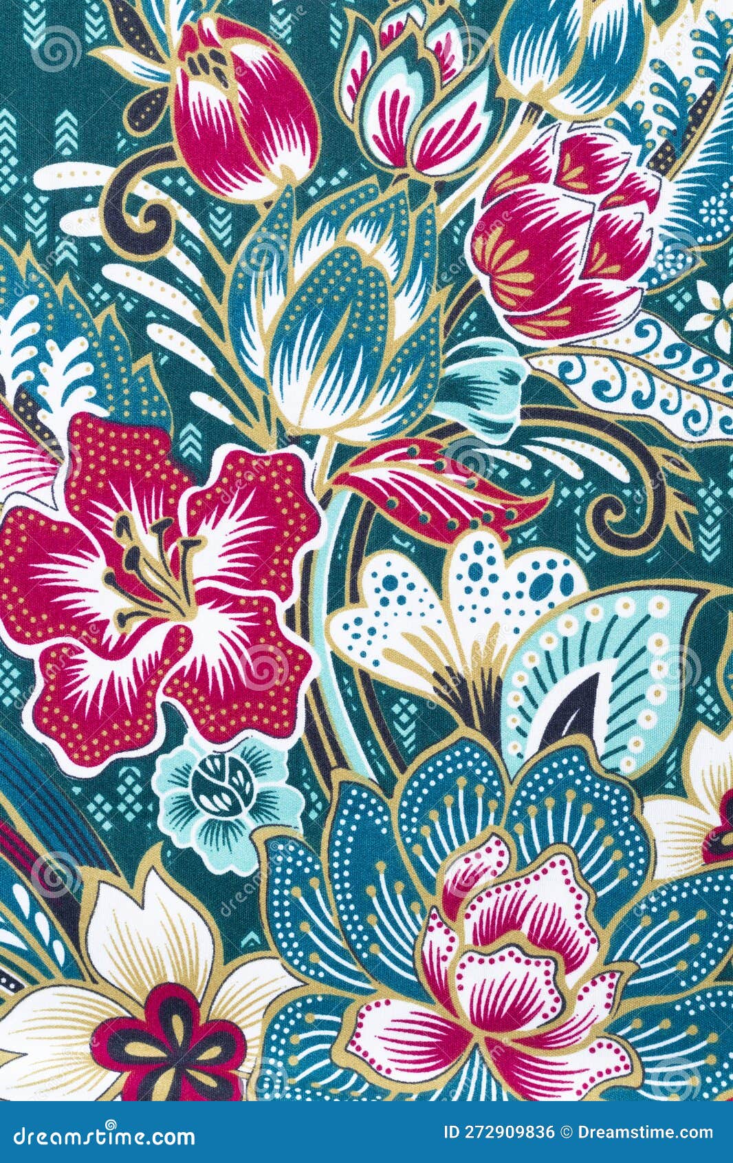 The Beautiful Of Art Malaysian And Indonesian Batik Pattern Royalty ...