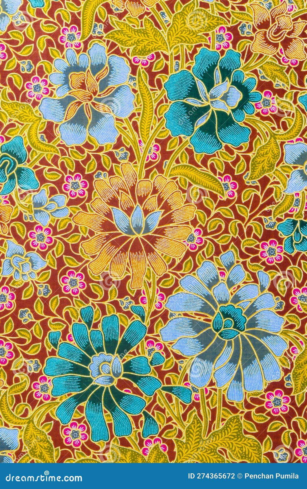 The Beautiful Of Art Malaysian And Indonesian Batik Pattern Royalty ...