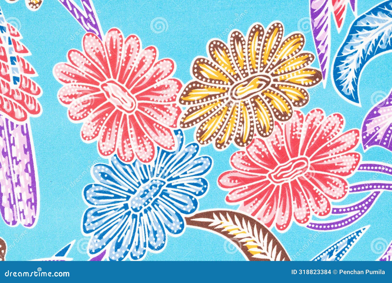 Beautiful of Art Malaysian and Indonesian Batik Pattern Stock ...