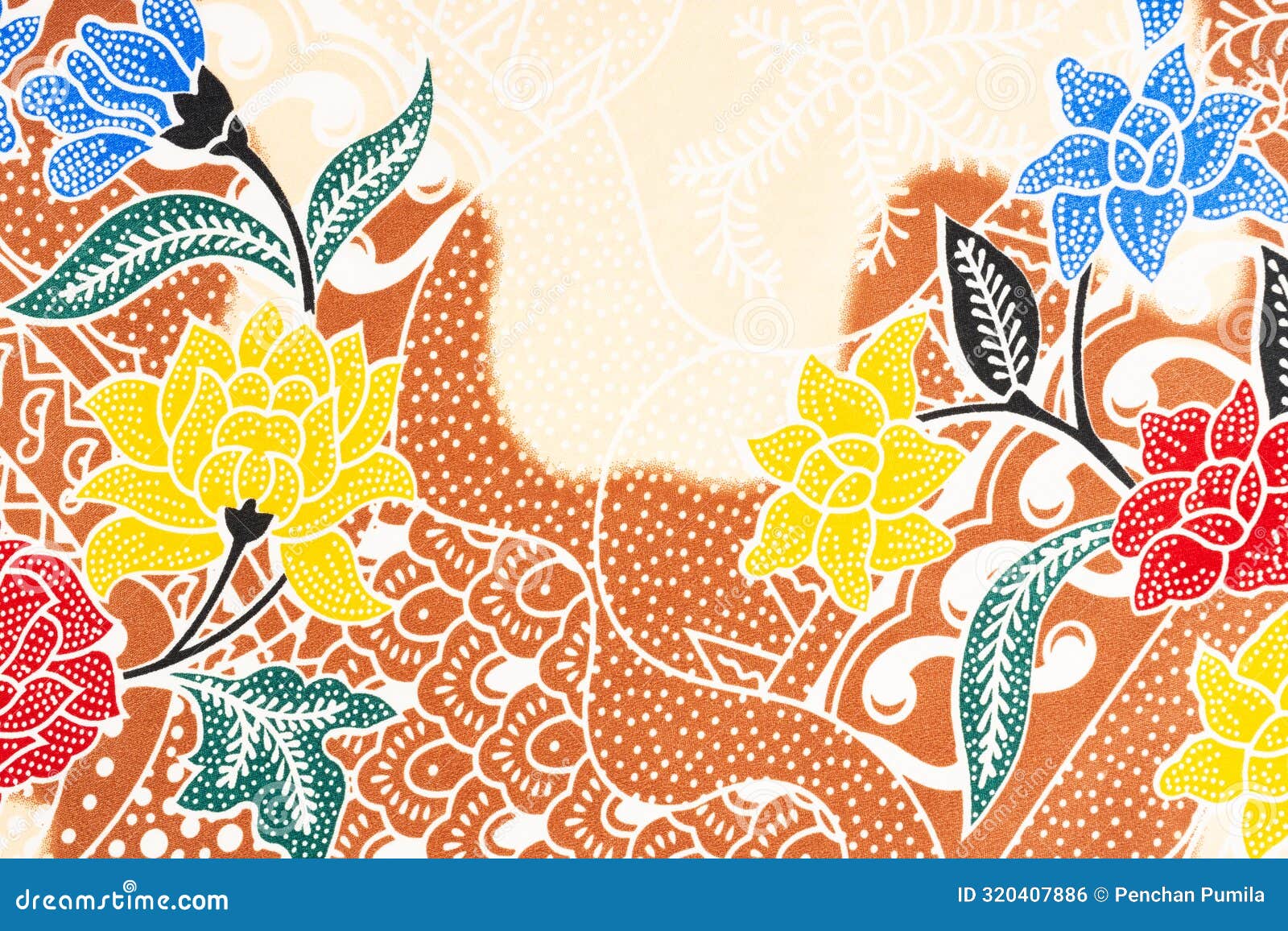 The Beautiful of Art Malaysian and Indonesian Batik Pattern Stock ...