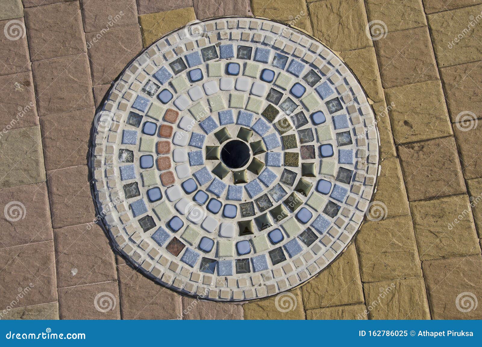 Beautiful Mosaic Pattern on the Floor Stock Image - Image of exterior, abstract: 162786025