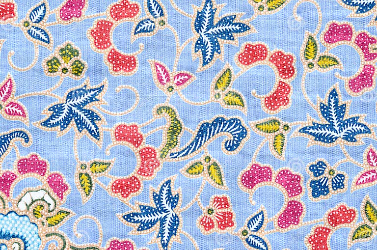 Beautiful of Art Thai Batik Pattern Stock Image - Image of motif ...