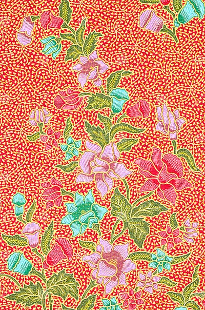 Beautiful of Art Thai Batik Pattern Stock Photo - Image of retro, craft ...