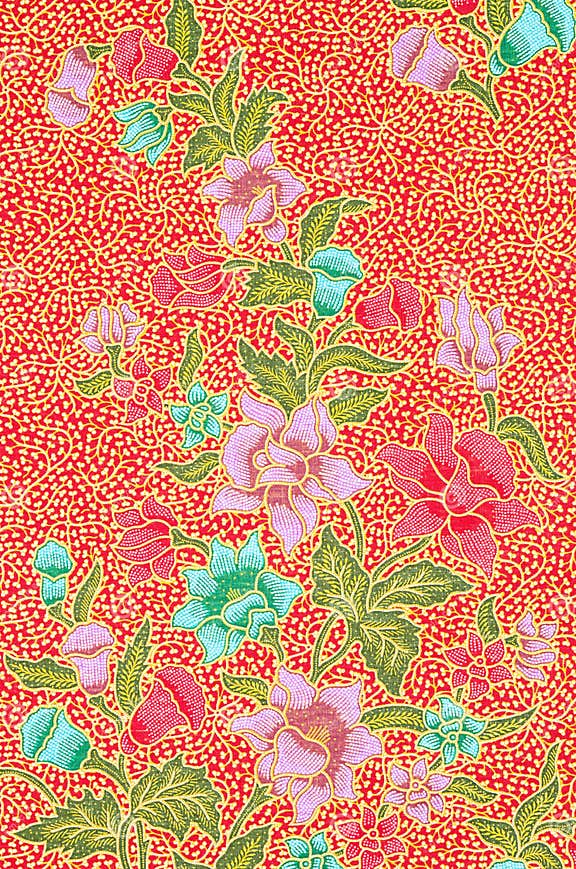 Beautiful of Art Thai Batik Pattern Stock Photo - Image of retro, craft ...