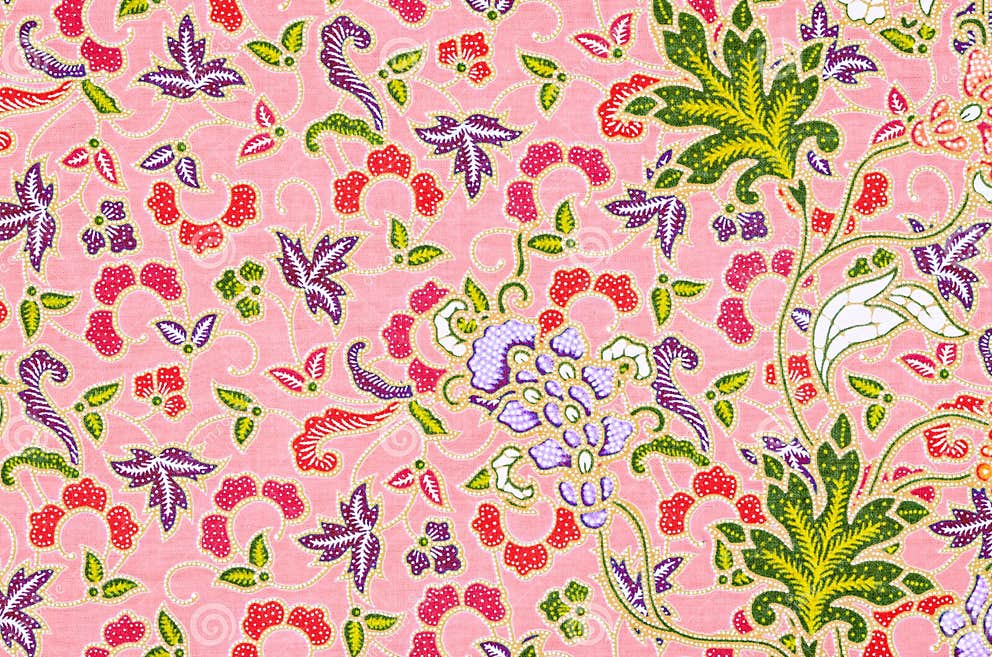 Beautiful of Art Thai Batik Pattern Stock Illustration - Illustration ...