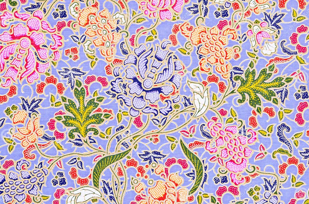 Beautiful of Art Thai Batik Pattern Stock Illustration - Illustration ...