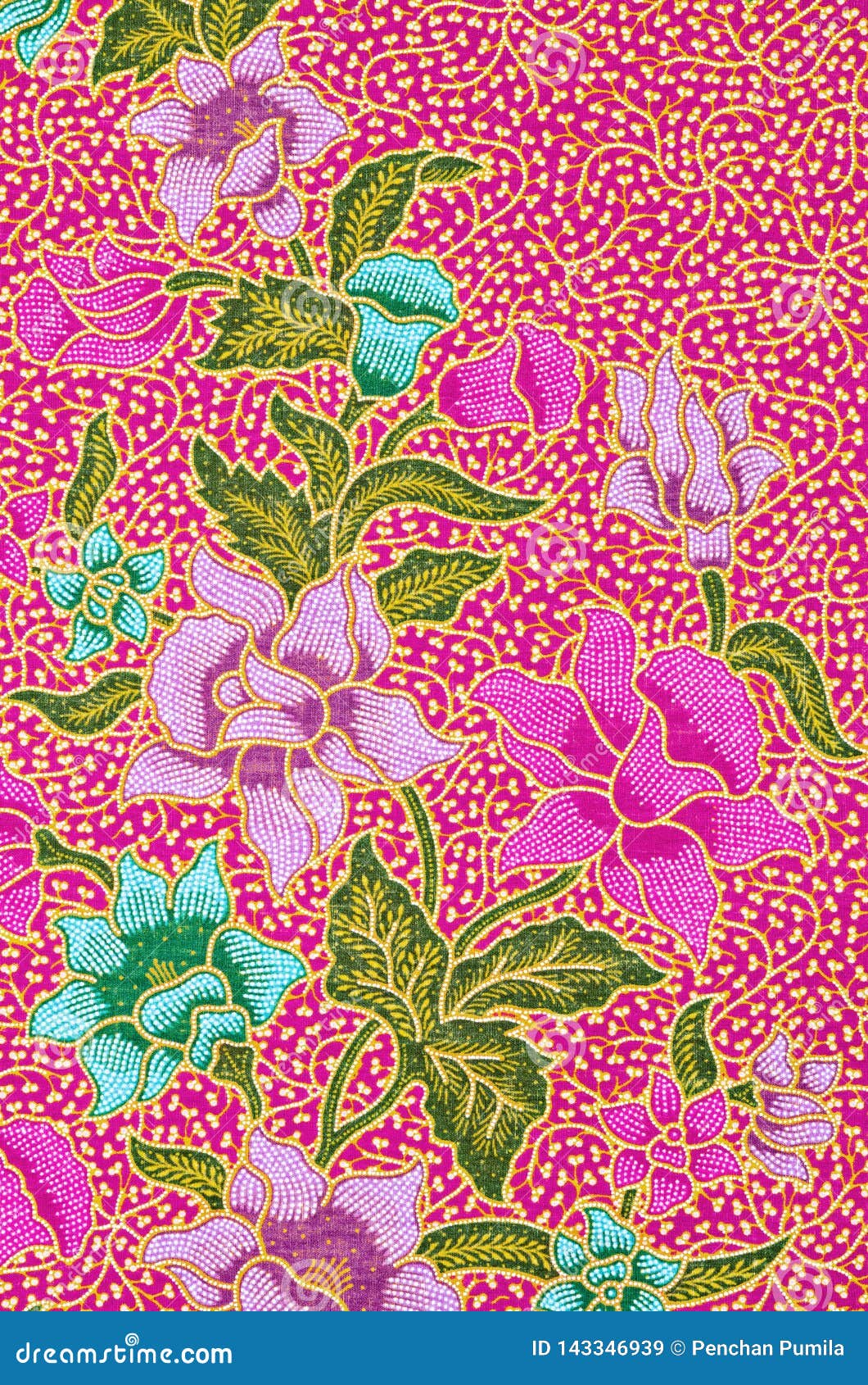 Beautiful of Art Thai Batik Pattern Stock Illustration - Illustration ...