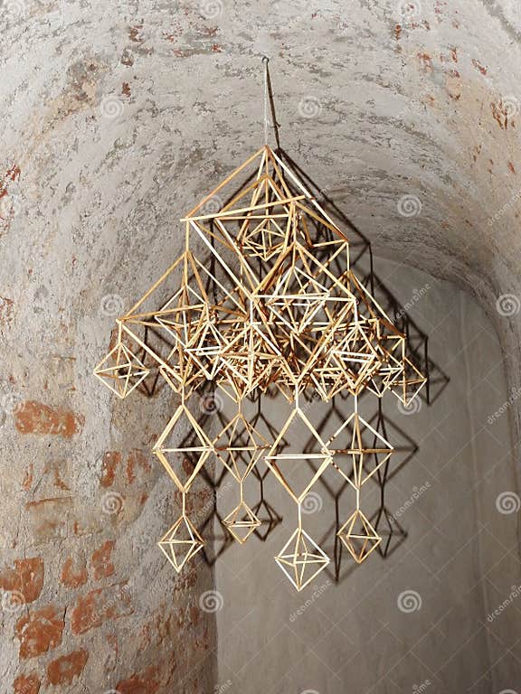 Art Work Done Using Rye Stem, Lithuania Stock Photo - Image of create ...