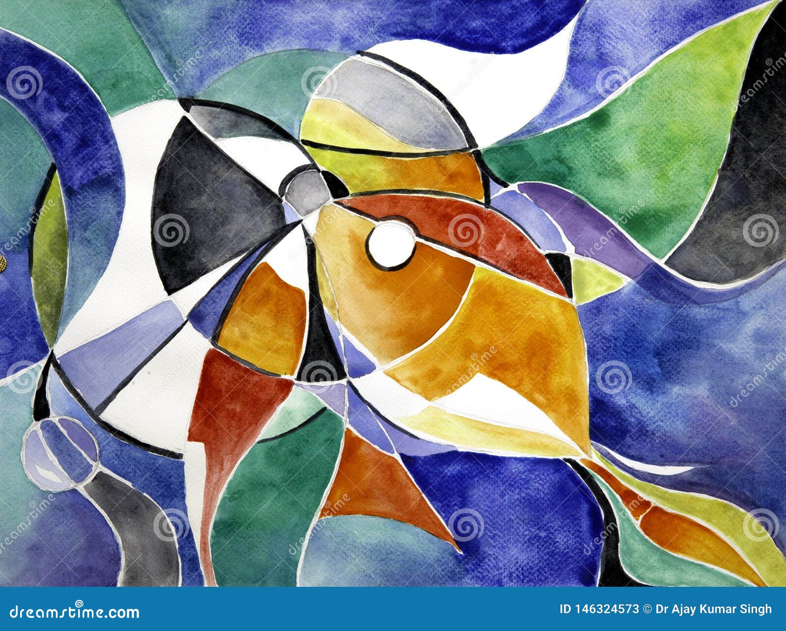 A Beautiful Artwork Showing Patterns and Design Stock Illustration ...