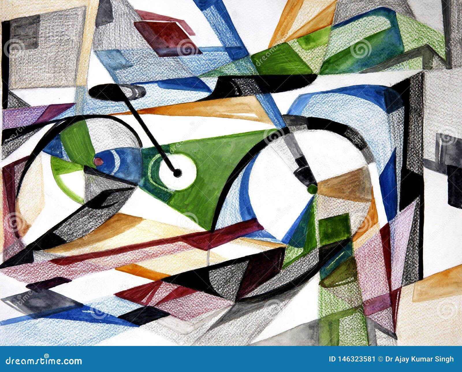 A Beautiful Artwork Showing Patterns and Design Stock Illustration ...