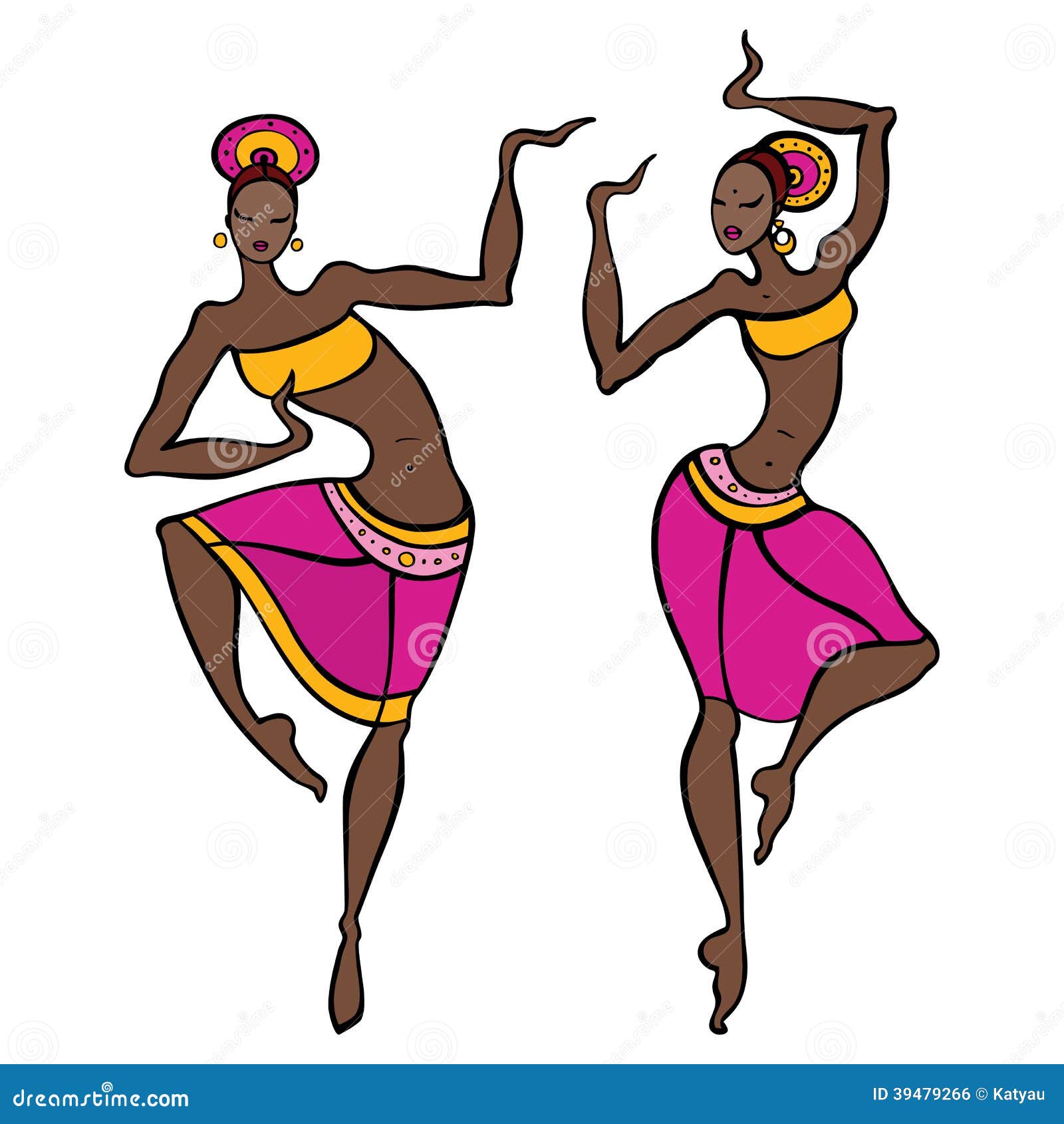 Beautiful asian dancer. stock illustration. Illustration of dancer ...