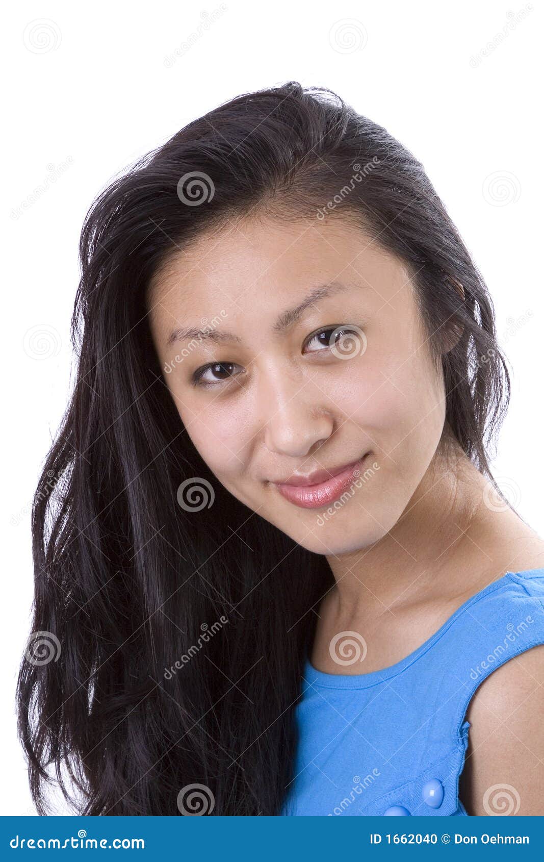 Beautiful Asian Model Head Shot Stock Photo - Image of smiling, adult ...