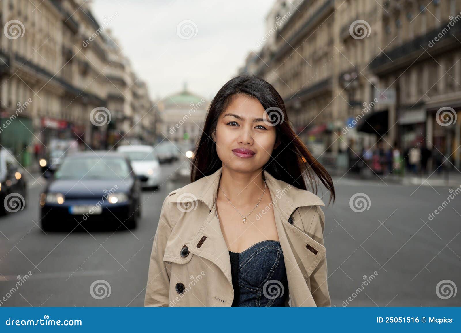 Beautiful asian in paris stock photo. Image of paris - 25051516