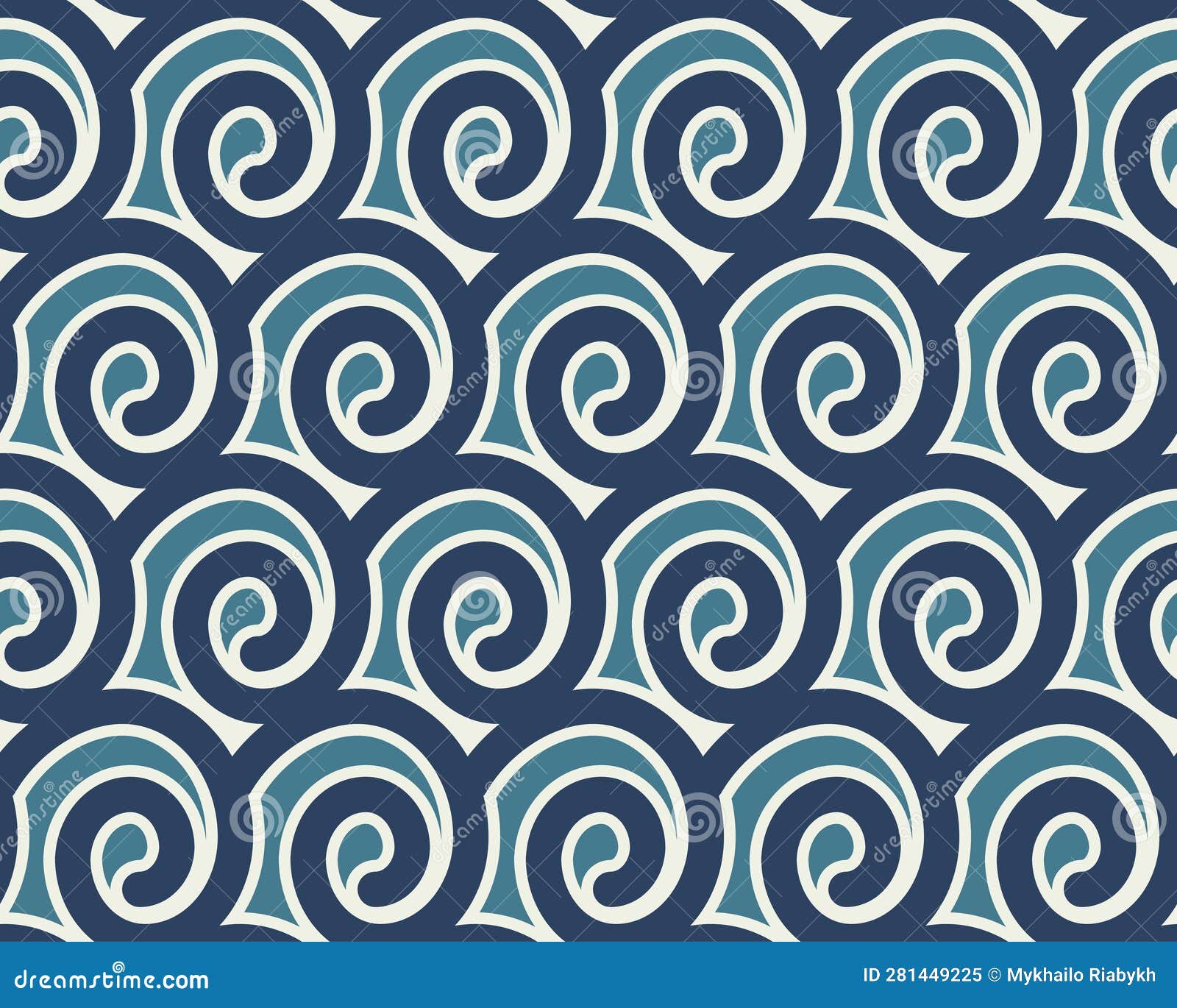 Asian Seamless Pattern, Wave Pattern, Japanese Pattern, Water, Sea ...