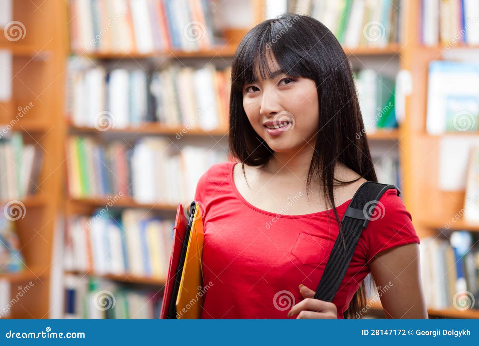 Beautiful asian student stock photo. Image of cute, people - 28147172
