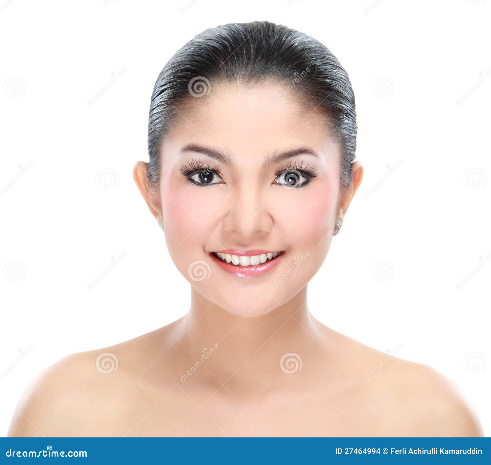 Beautiful asian woman face stock photo. Image of japanese - 27464994