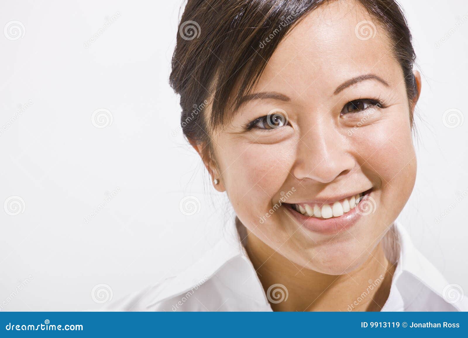 Beautiful Asian Woman Smiling Stock Image - Image of cleansing, female ...
