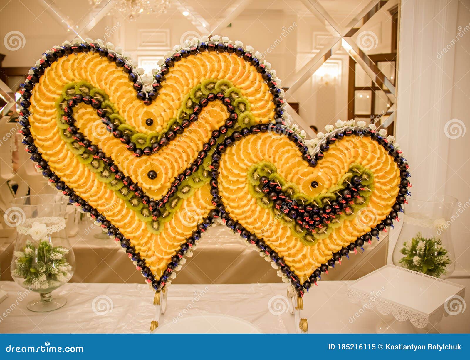 Beautiful Assorted Fruit in the Shape of a Heart Stock Image - Image of ...
