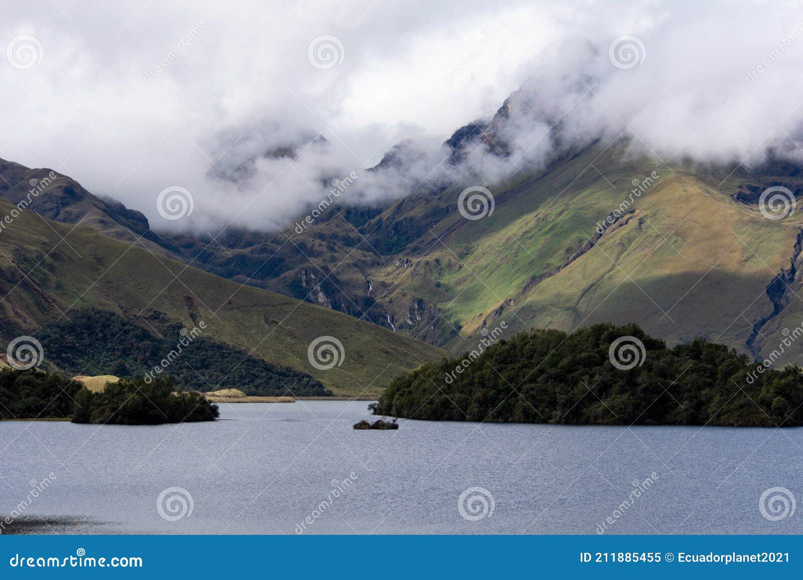 Beautiful Atillo Lagoons Located in Ecuador Stock Image - Image of ...