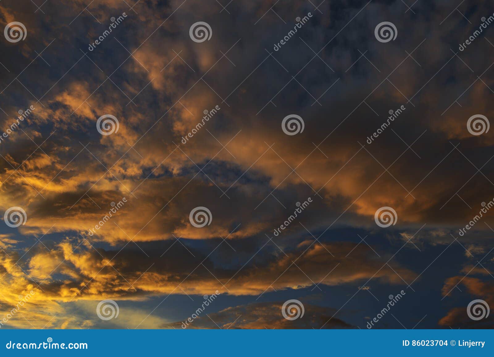 Beautiful Atmosphere of the Sky at Sunset Stock Photo - Image of ...