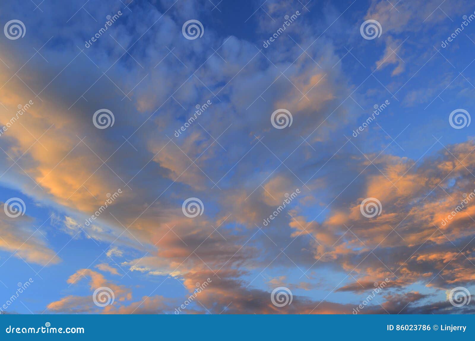 Beautiful Atmosphere of the Sky at Sunset Stock Photo - Image of ...