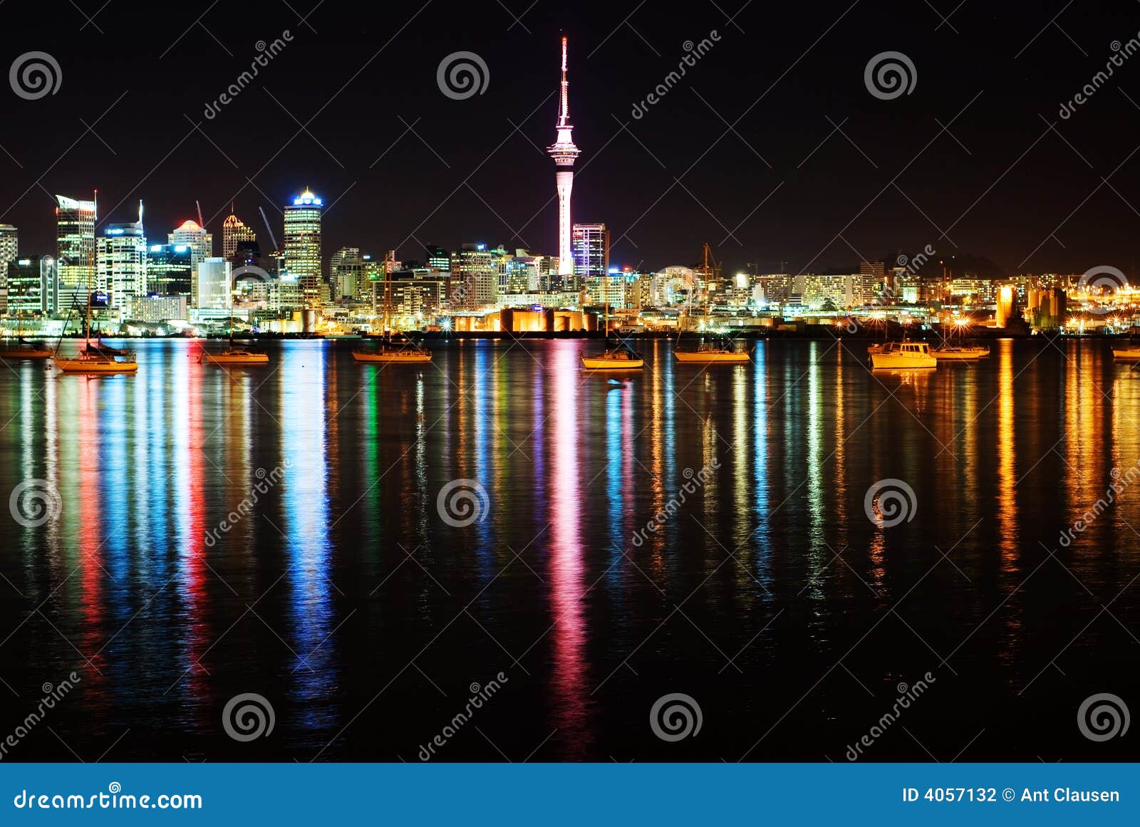 Beautiful Bay In Auckland, New Zealand Stock Image | CartoonDealer.com ...