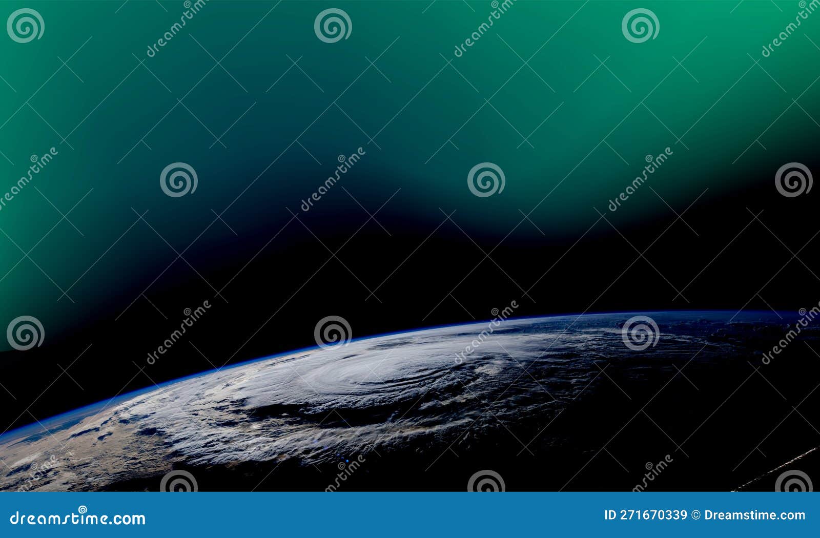 Beautiful Aurora Outside the Earth Earth Stock Illustration ...