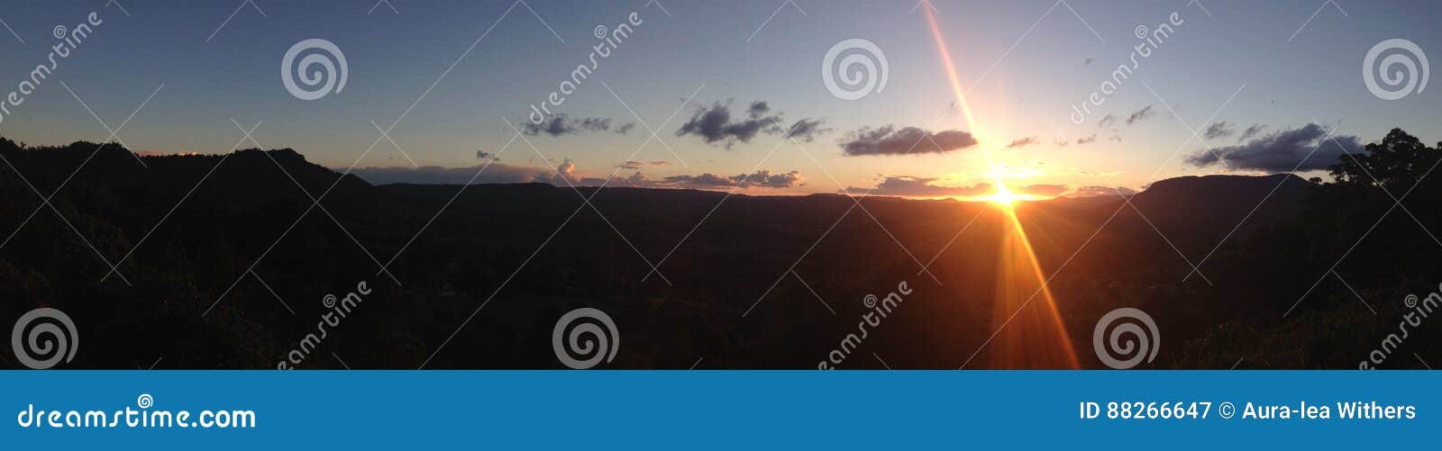 Beautiful Australian Sunset Landscape Stock Image - Image of sunrise ...