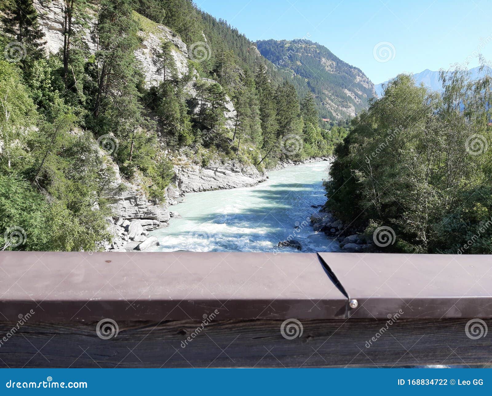 The Beautiful Austrian Alps with a River and Trees in the Background ...