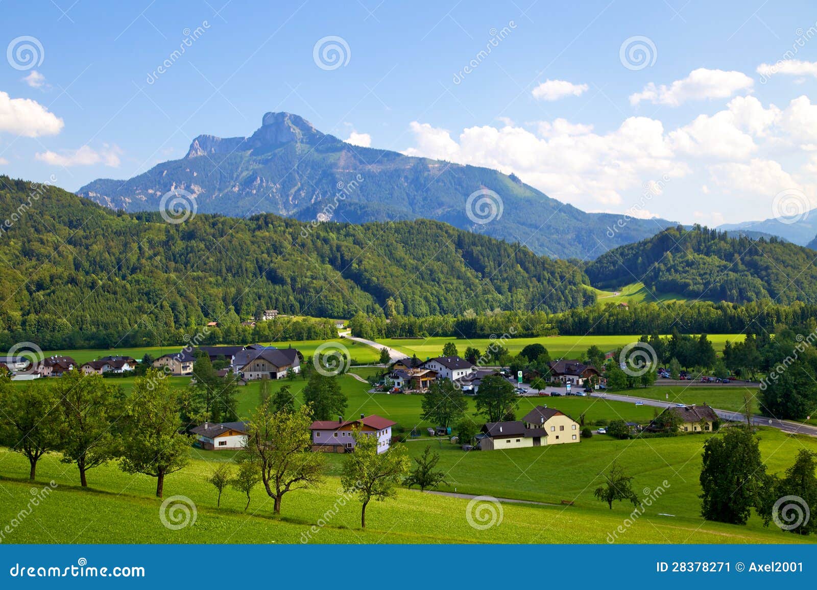 Beautiful Austrian Countryside Landscape Stock Image - Image of travel ...