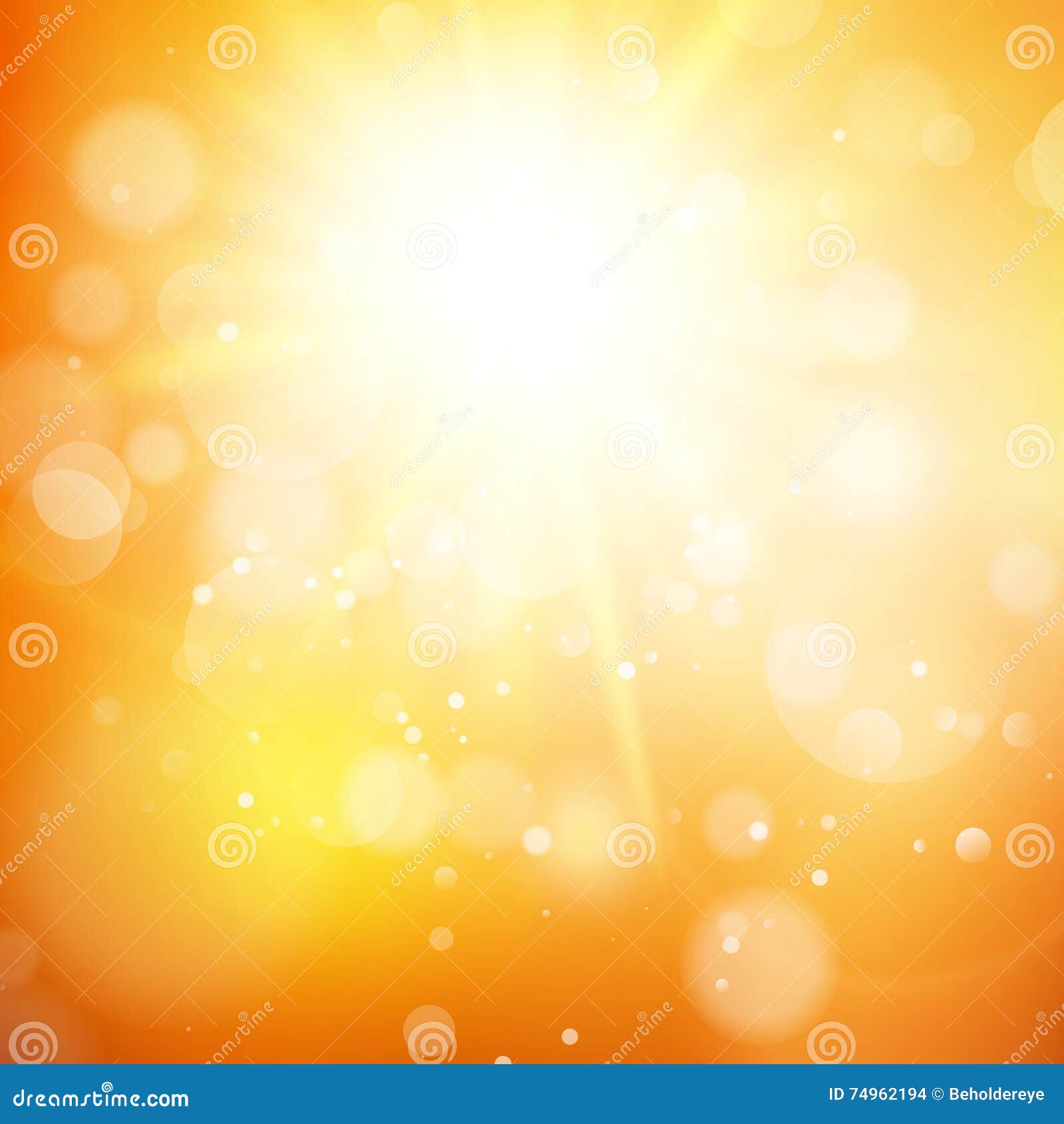 Beautiful Autumn Background with Sun. EPS 10 Stock Vector ...