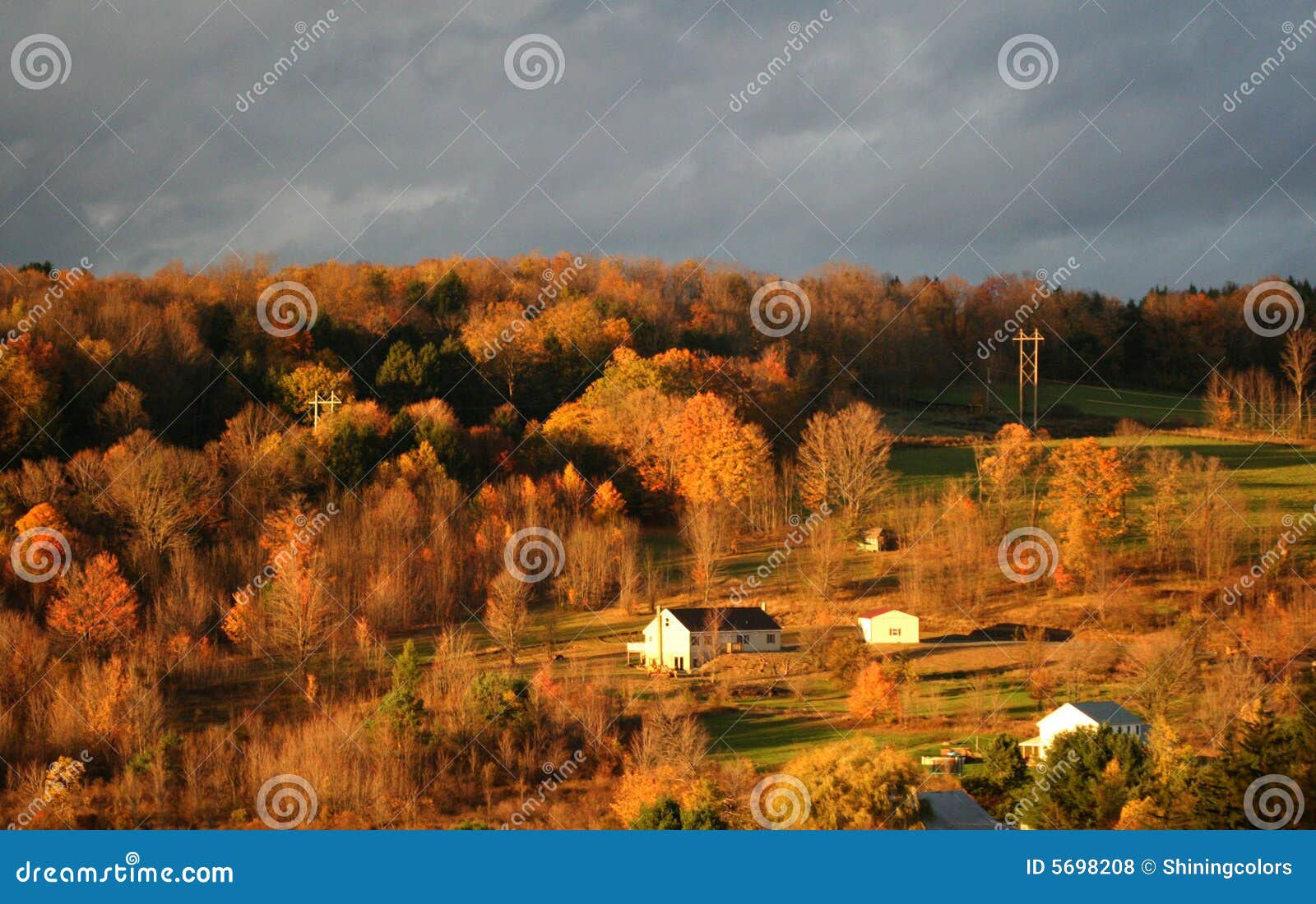 Beautiful Autumn Countryside Stock Photo - Image of vivid, high: 5698208