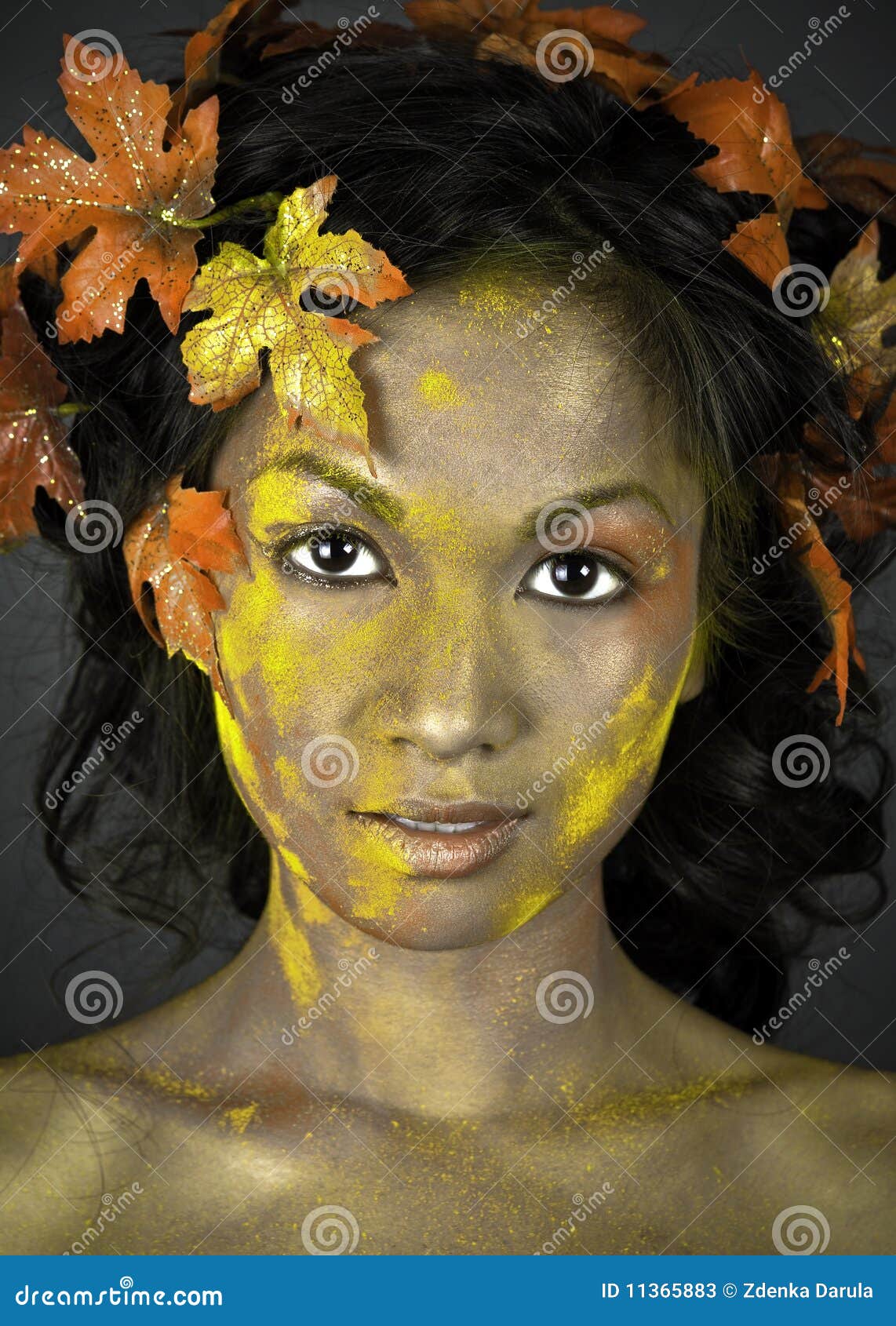 Beautiful autumn face stock image. Image of pretty, attractive - 11365883