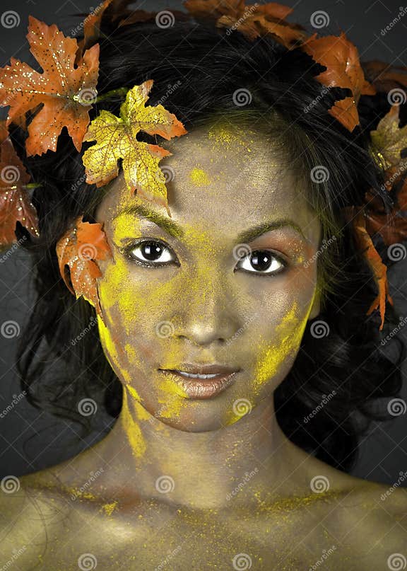 Beautiful autumn face stock image. Image of pretty, attractive - 11365883