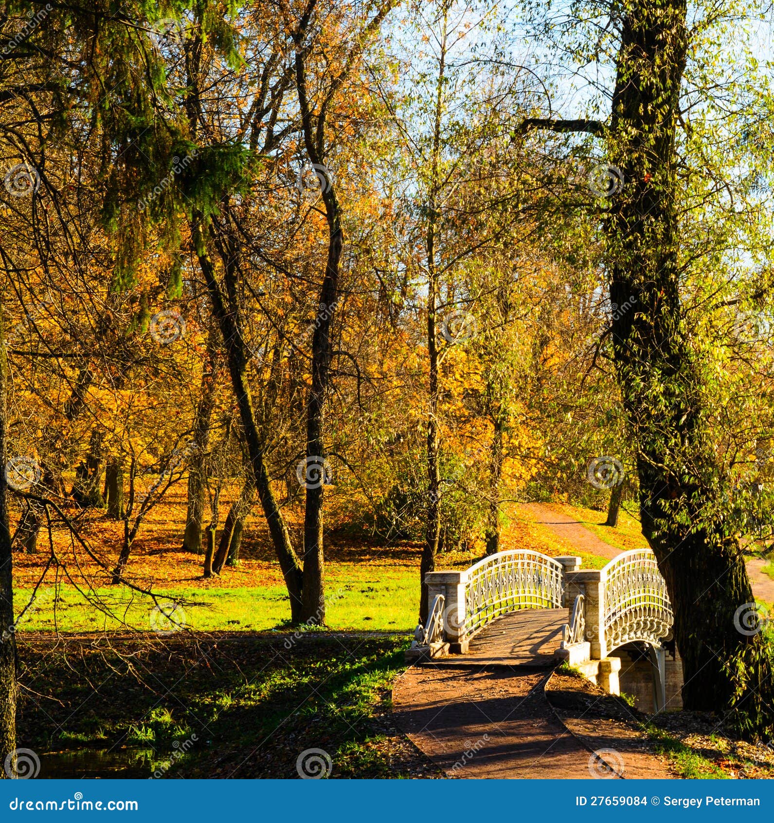 Beautiful autumn park stock photo. Image of autumn, october - 27659084