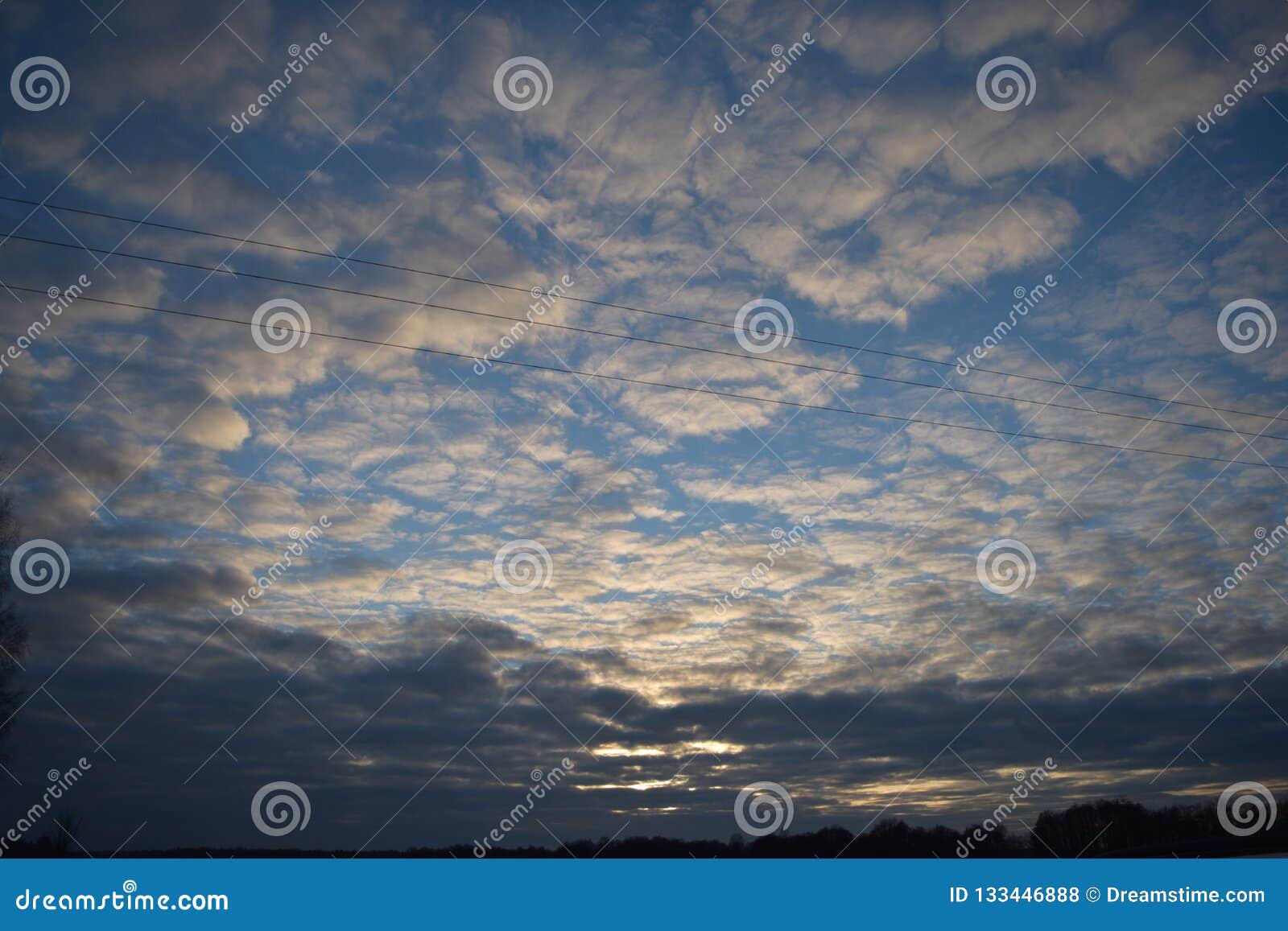 Beautiful Autumn Sky with Dark Clouds Stock Photo - Image of cloudy ...