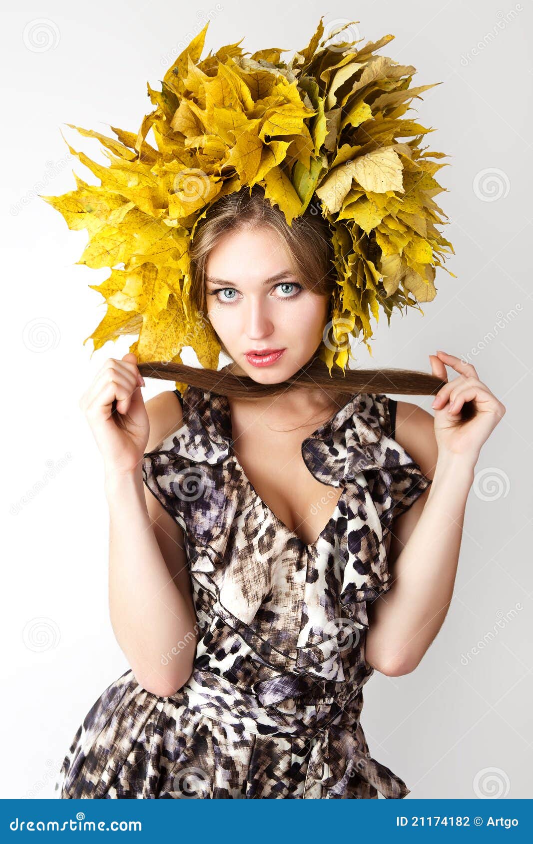 Beautiful autumn women. stock photo. Image of fashion - 21174182