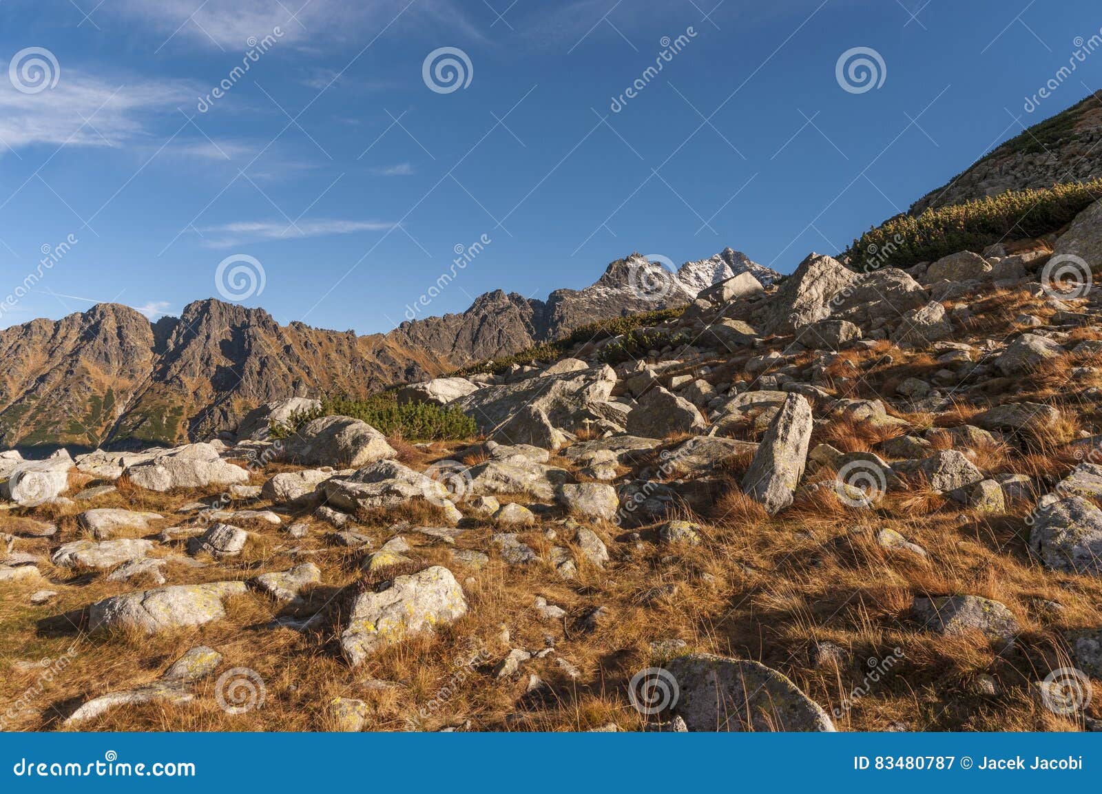 Beautiful Autumnal View in the High Tatras Stock Image - Image of ...