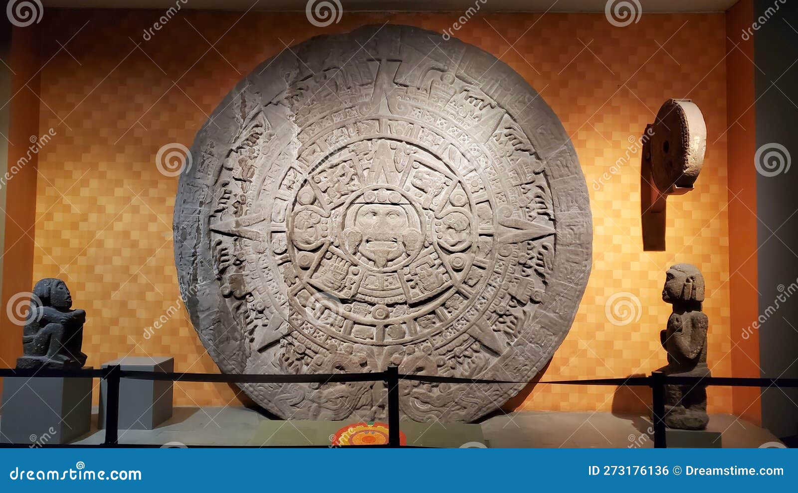 Beautiful Aztec Dial in Museum Editorial Photo - Image of money, wood ...