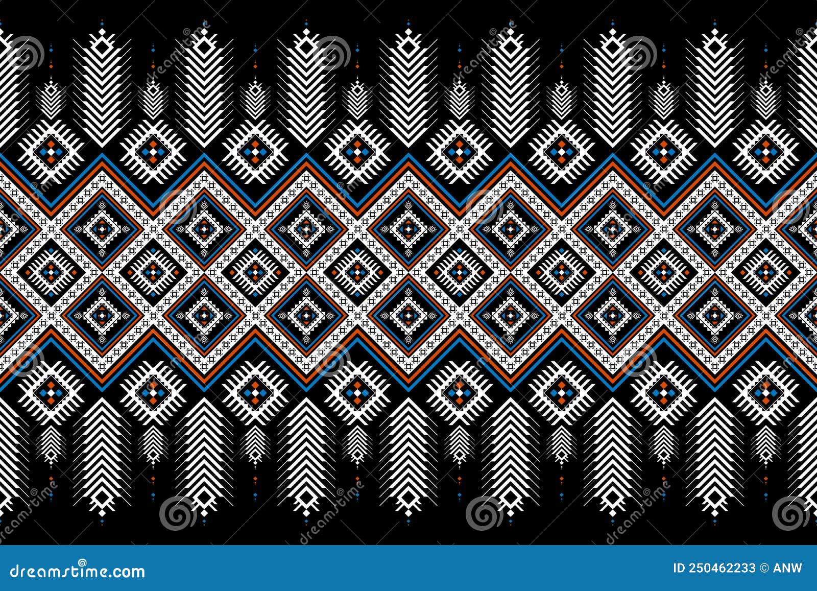 Beautiful Aztec Pattern Art. Geometric Ethnic Seamless Pattern. Stock ...