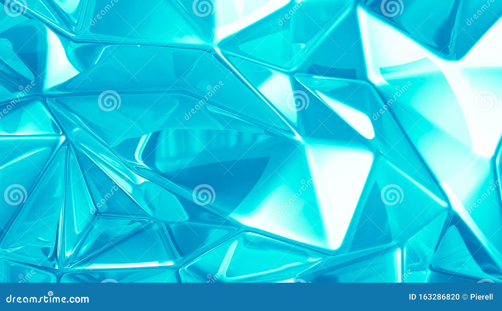 Beautiful Azure Crystal Background. 3d Illustration, 3d Rendering Stock ...