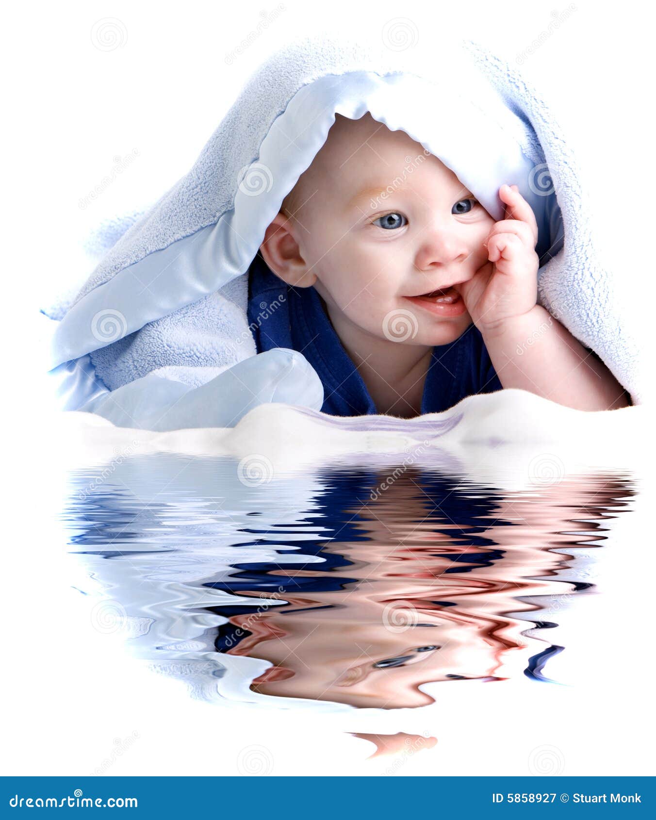 Beautiful baby stock image. Image of isolated, chewing - 5858927